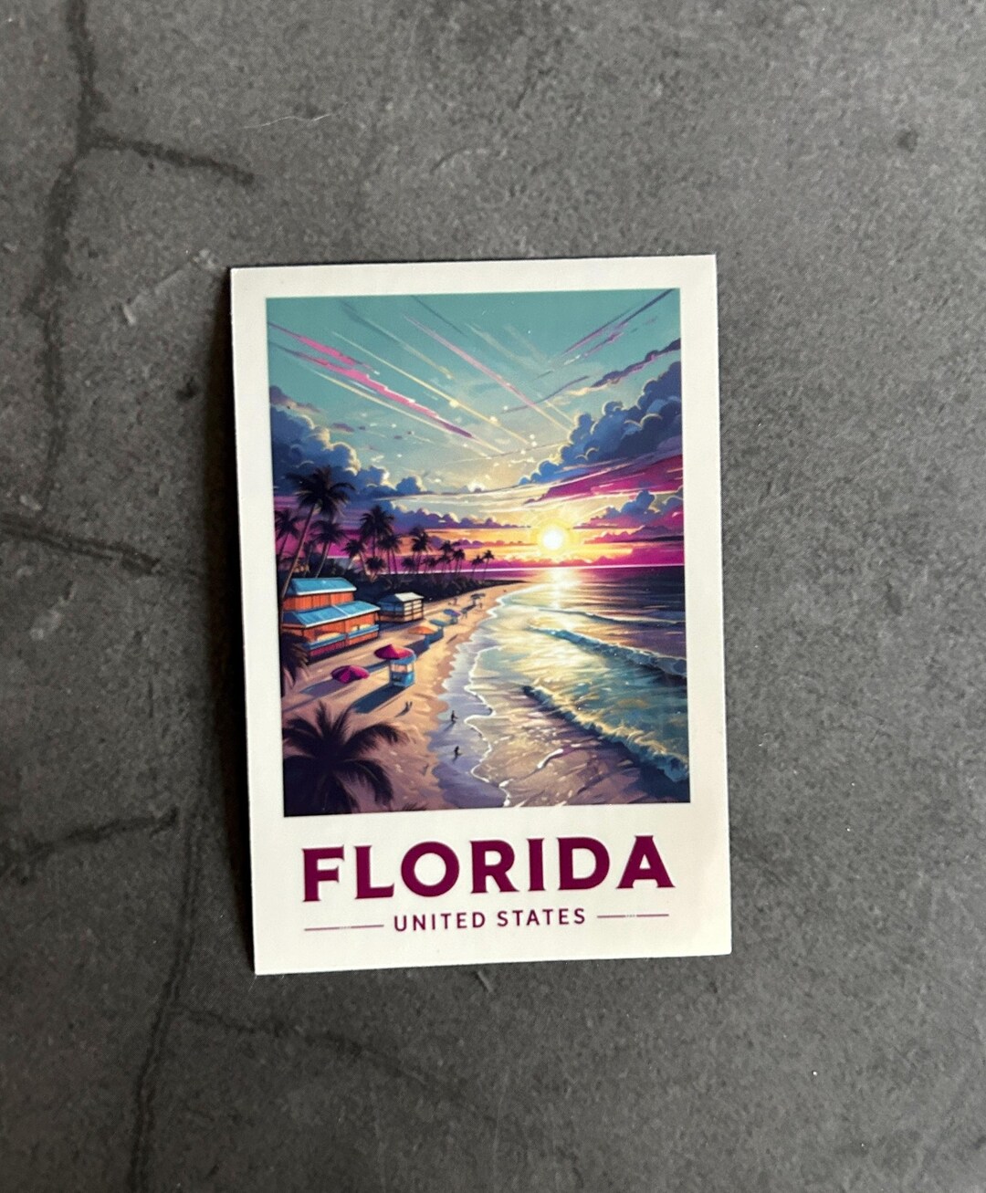 Florida State Sticker | Water Bottle Sticker | Laptop Sticker | State ...