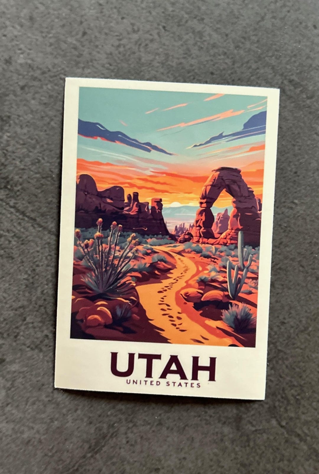 Utah State Sticker | Water Bottle Sticker | Laptop Sticker | State Art ...