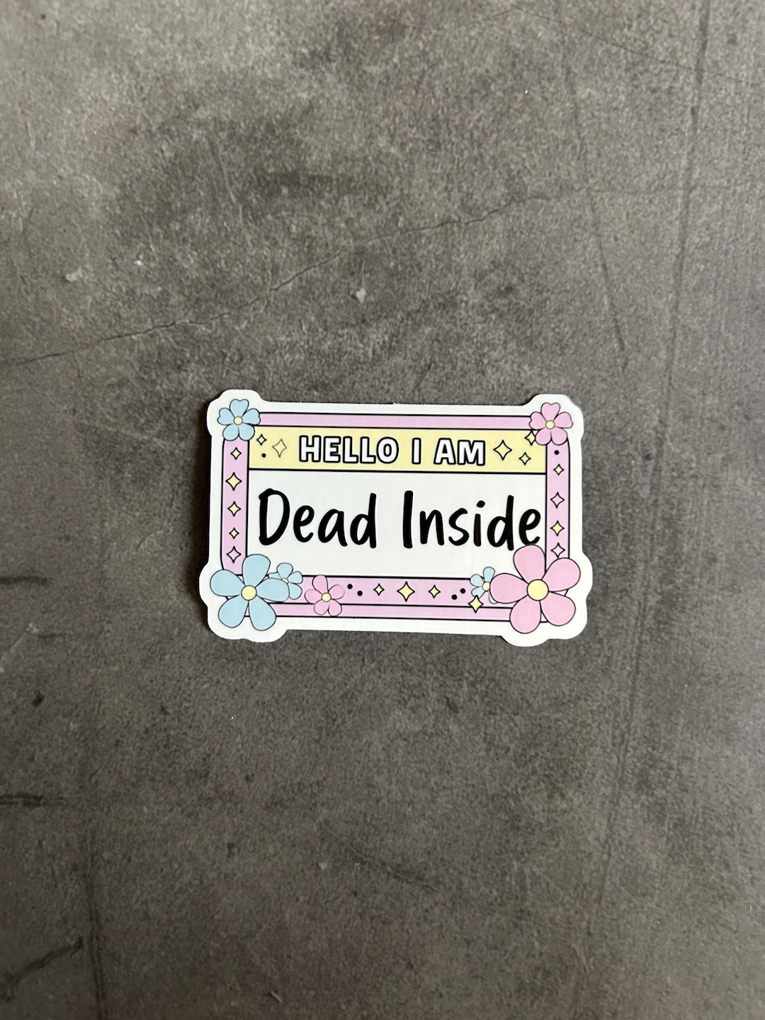Dead Inside Sticker | Water Bottle Sticker | Laptop Sticker | Funny ...