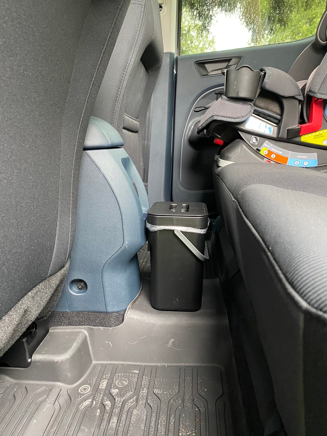 Ford Maverick FITS Trash Bin With Custom FITS Mount, a Lid, and a Liner ...