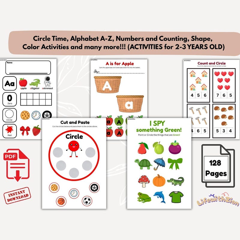 This is Not a Circle Activity Worksheet - Etsy