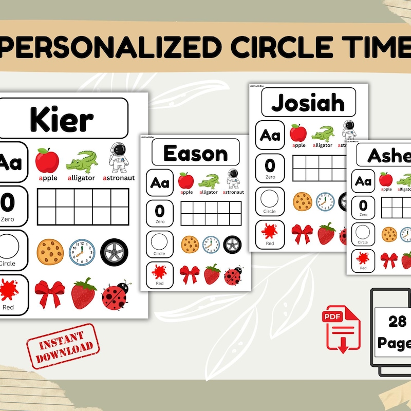 Circle Time Templates - Etsy