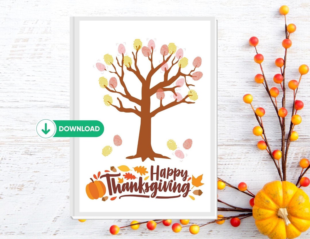 PRINTABLE Fall Handprint Art, Thanksgiving Fall Art Craft, Preschool ...