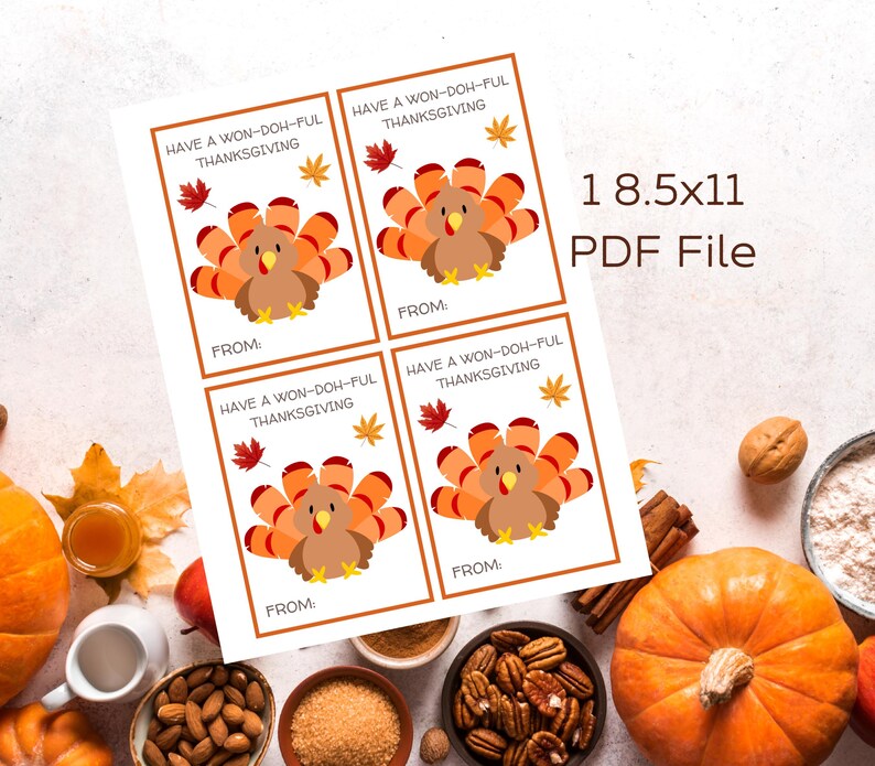 PRINTABLE Thanksgiving Play Doh Cards - Fall Playdoh - Printable Kids ...