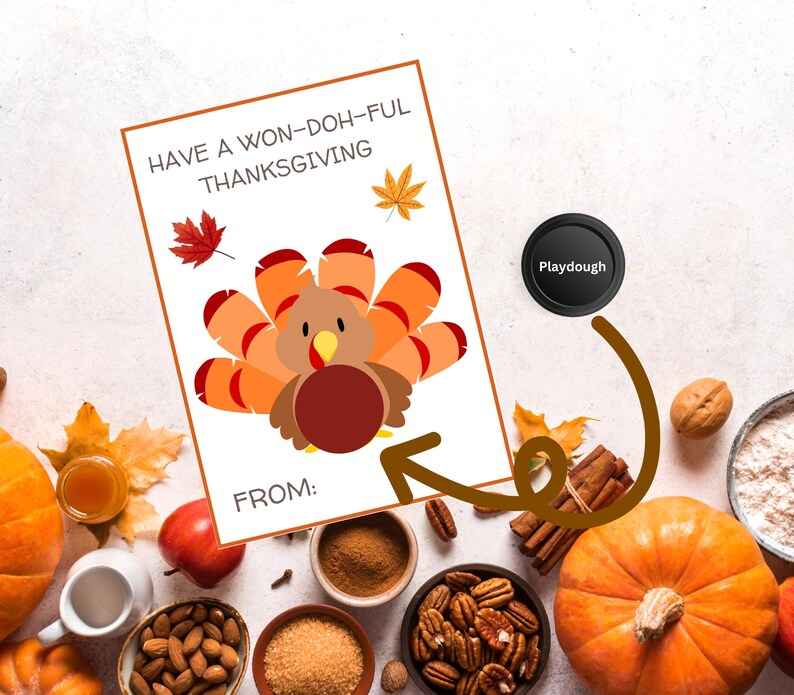 PRINTABLE Thanksgiving Play Doh Cards - Fall Playdoh - Printable Kids ...