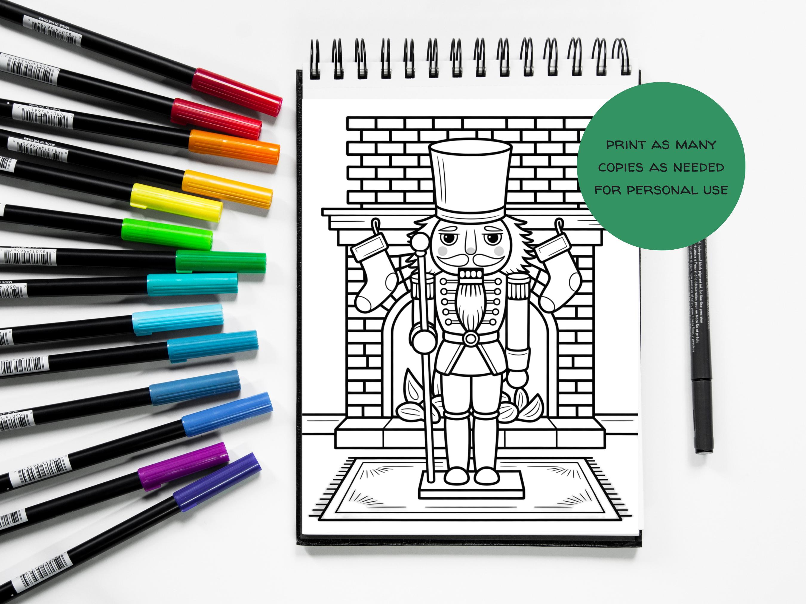 PRINTABLE Nutcracker Ballet Coloring Pages | Christmas Coloring Sheets ...