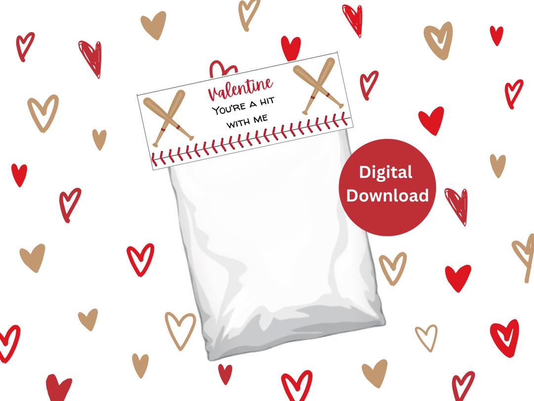 PRINTABLE Valentine's Day Treat Bag Toppers, School Valentine ...