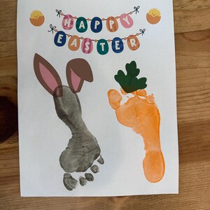 PRINTABLE Easter Handprint Art Craft for Kids Bundle, Bunny Chick ...