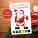 PRINTABLE Roll a Santa Dice Game, Printable Holiday Game, Christmas ...