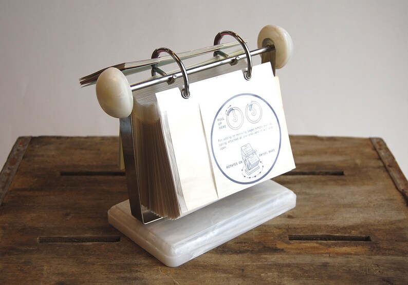 Vintage Unused Recipe RoloDex . Roto Photo . Swivel Base | Etsy