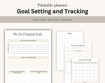 Month at a Glance Planner Printable, 2022-2023 Undated Monthly Calendar ...