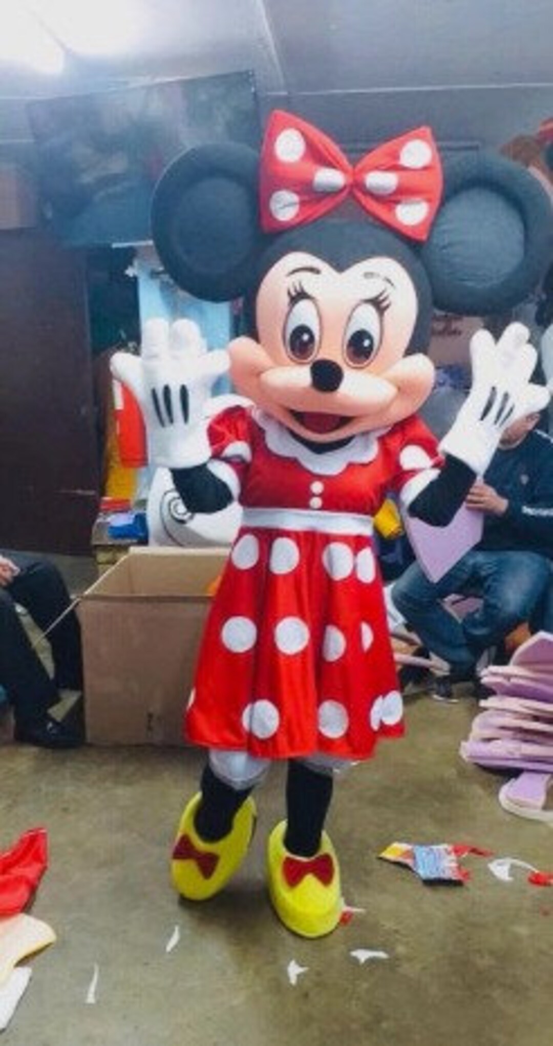Minnie Mouse Red Clubhouse Mascot Character Kids Birthday Halloween ...