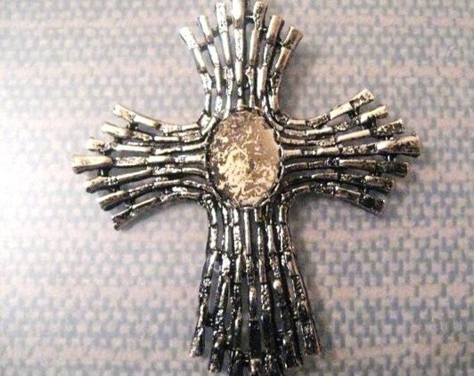 1 Silver Plated 18x13mm Bamboo Cross Pendant Setting - Etsy