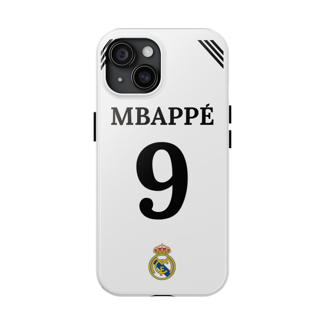Mbappe #9 White Jersey Real Madrid Slim Phone Case Simple White Phone ...