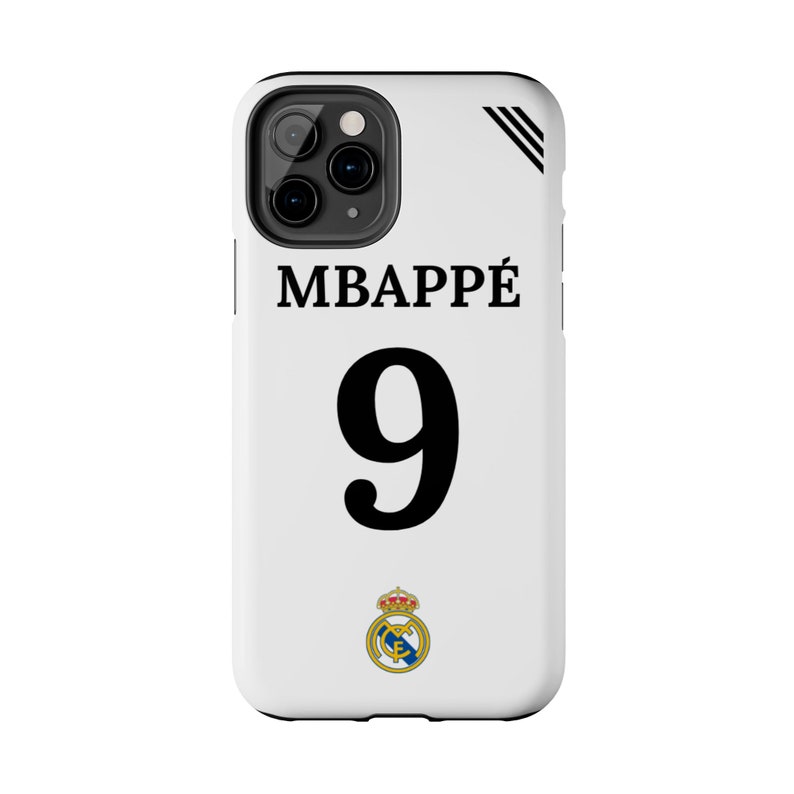 Mbappe #9 White Jersey Real Madrid Slim Phone Case Simple White Phone ...