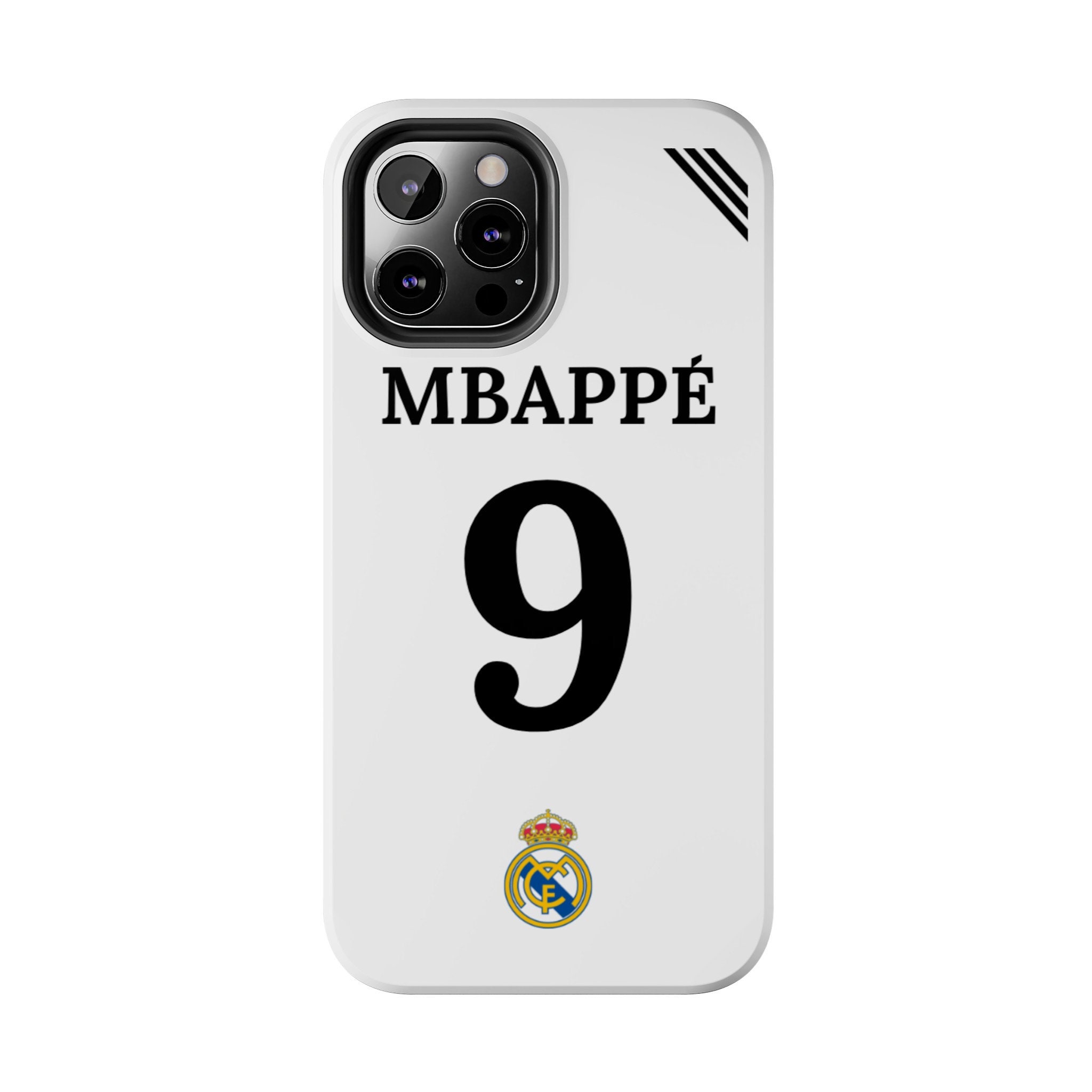 Mbappe #9 White Jersey Real Madrid Slim Phone Case Simple White Phone ...