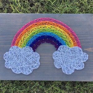 Rainbow String Art Sign - MADE TO ORDER - Etsy