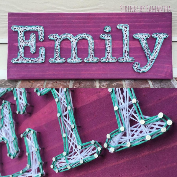 Name String Art - Etsy