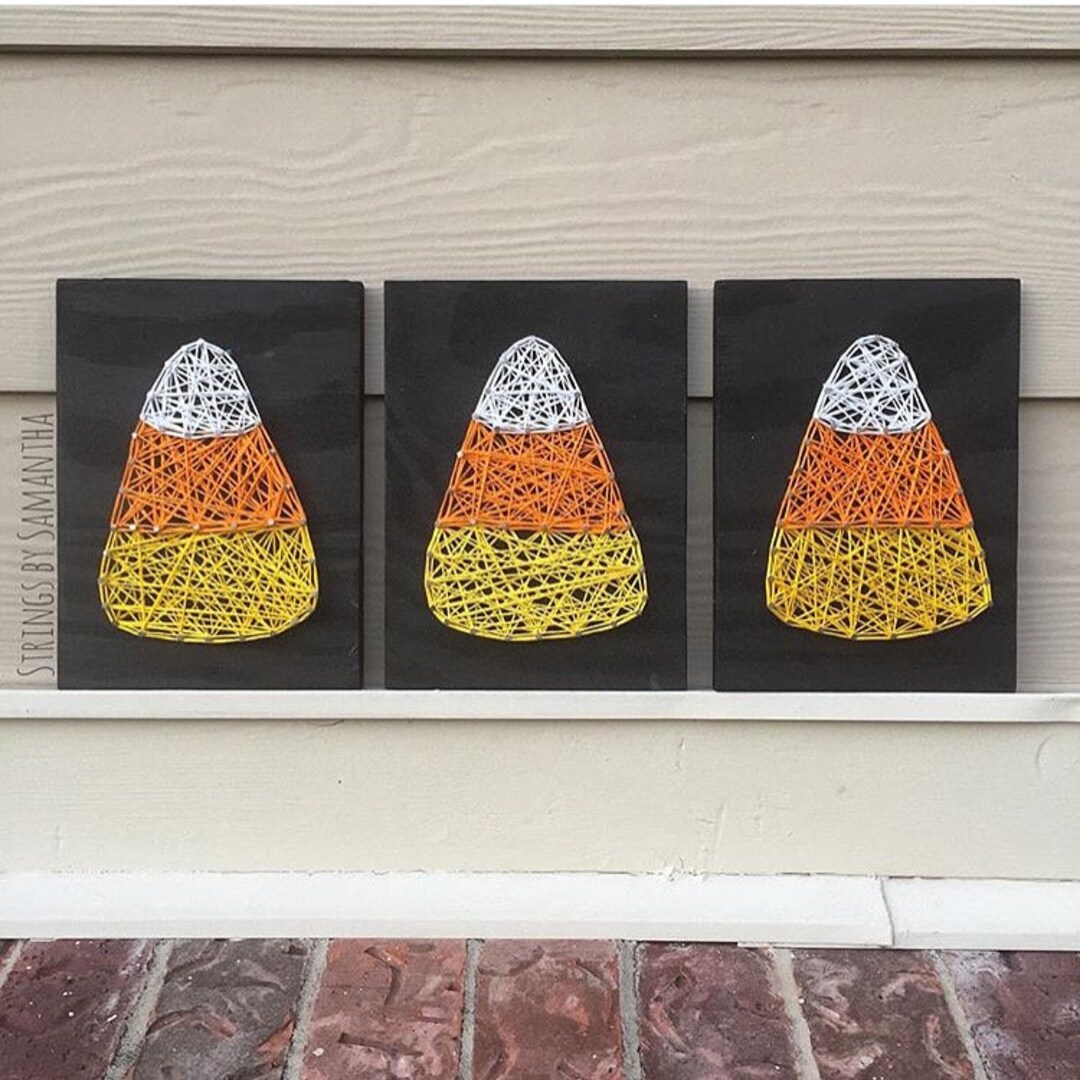 Candy Corn String Art Sign - MADE TO ORDER - Etsy
