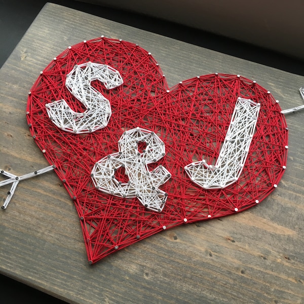 String Art Heart - Etsy