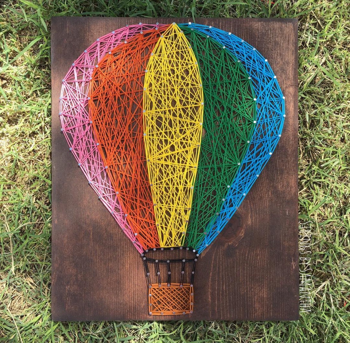 Hot Air Balloon String Art Sign - MADE TO ORDER - Etsy