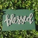 Blessed Cursive String Art Sign - MADE TO ORDER - Etsy