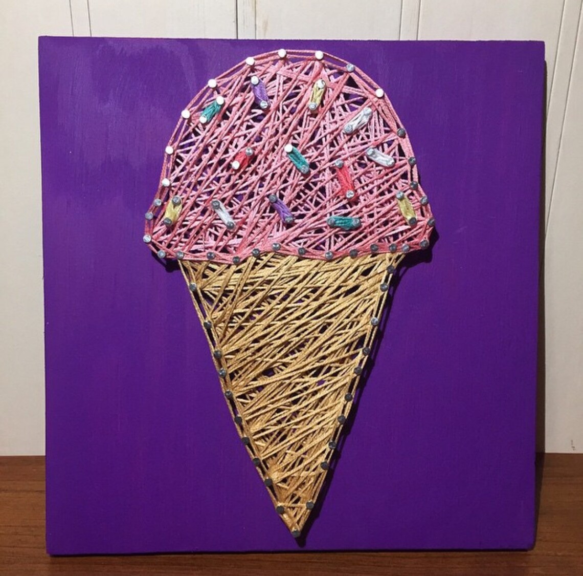 Ice Cream String Art Sign - MADE TO ORDER - Etsy