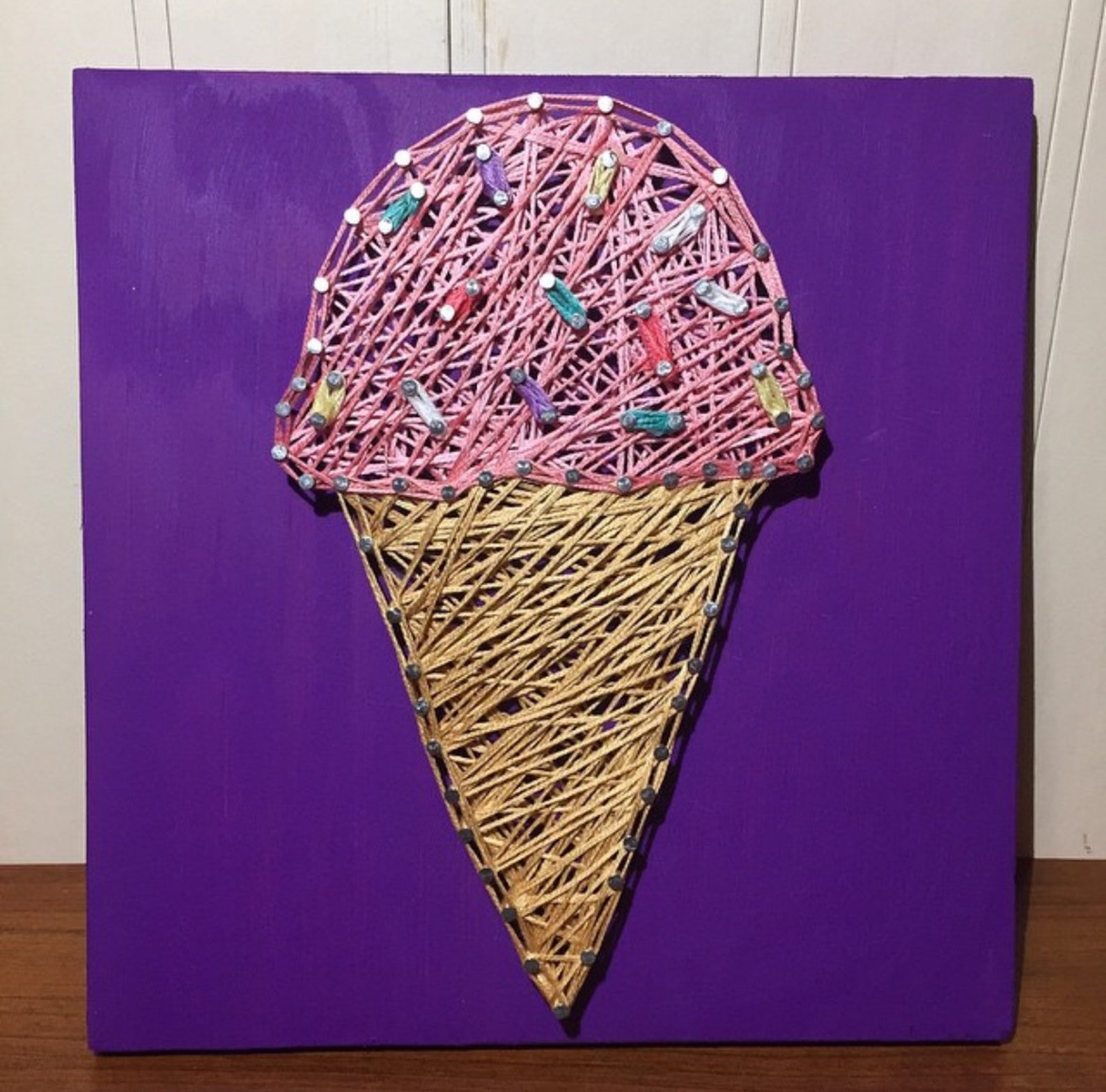 Ice Cream String Art Sign - MADE TO ORDER - Etsy