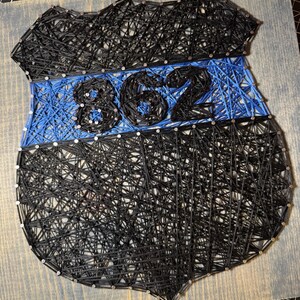 Police Badge String Art Sign - MADE TO ORDER - Etsy