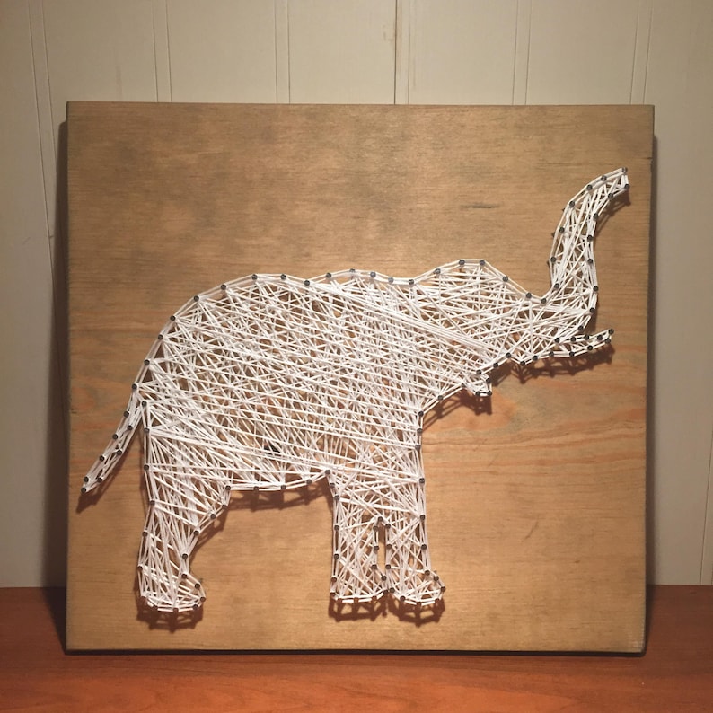 Elephant String Art Sign - MADE TO ORDER - Etsy