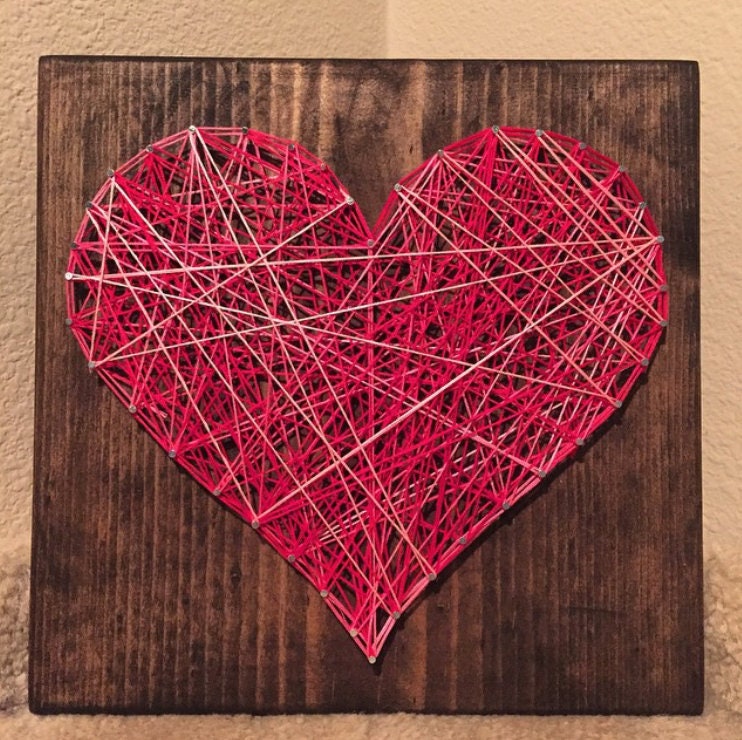 Heart String Art Sign - MADE TO ORDER - Etsy