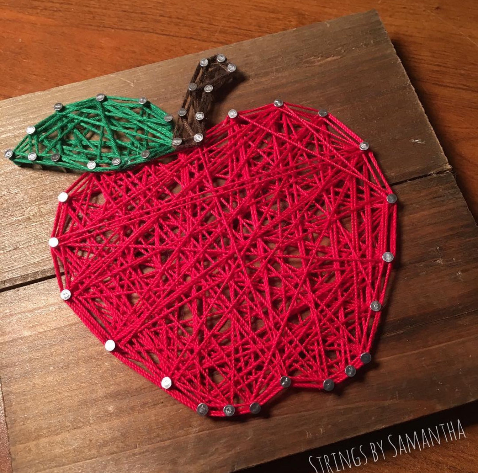 Apple String Art Sign - MADE TO ORDER - Etsy