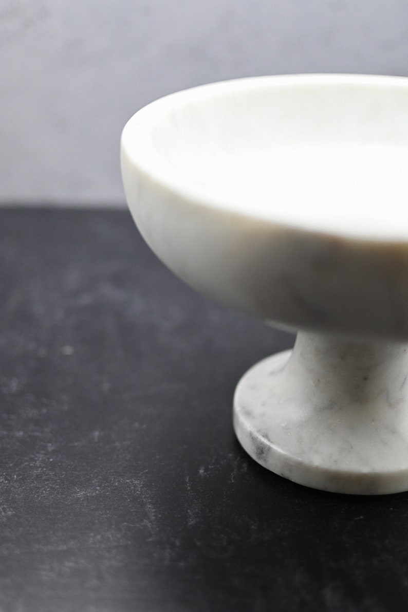 Marble Pedestal Bowl - Etsy