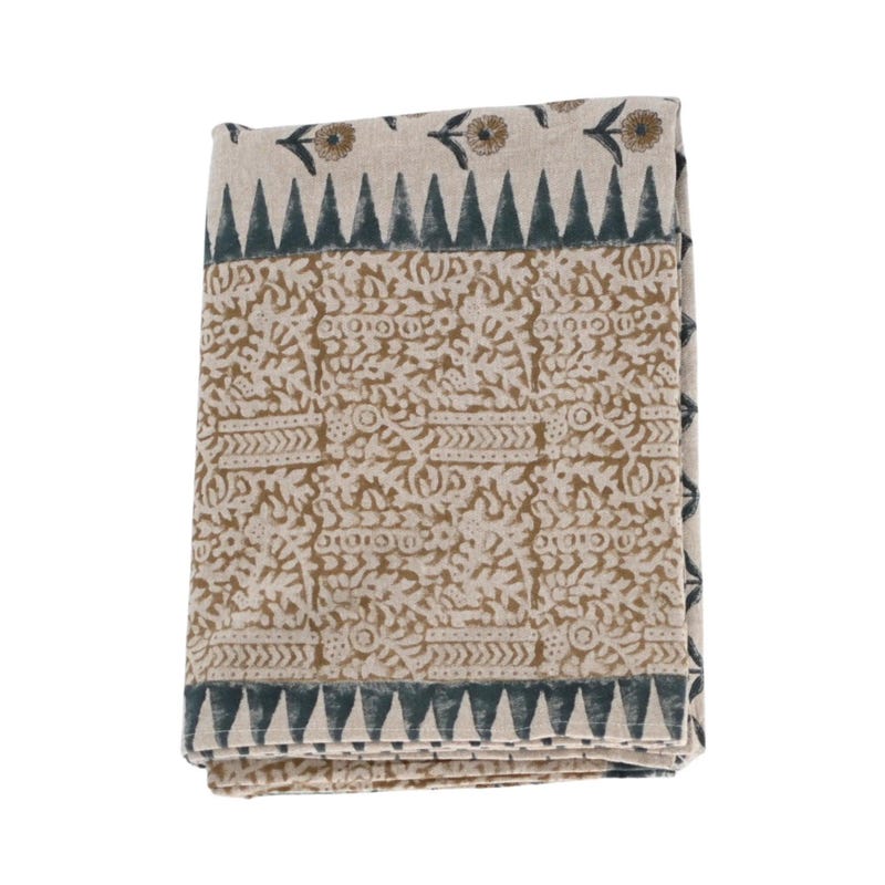 Block Print Tablecloth - Etsy