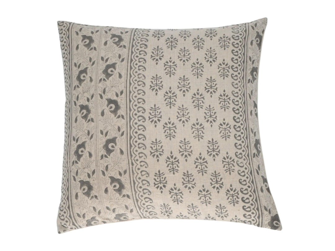 Miller Block Print Pillow Cover, Block Print Pillow, Block Print Pillow ...