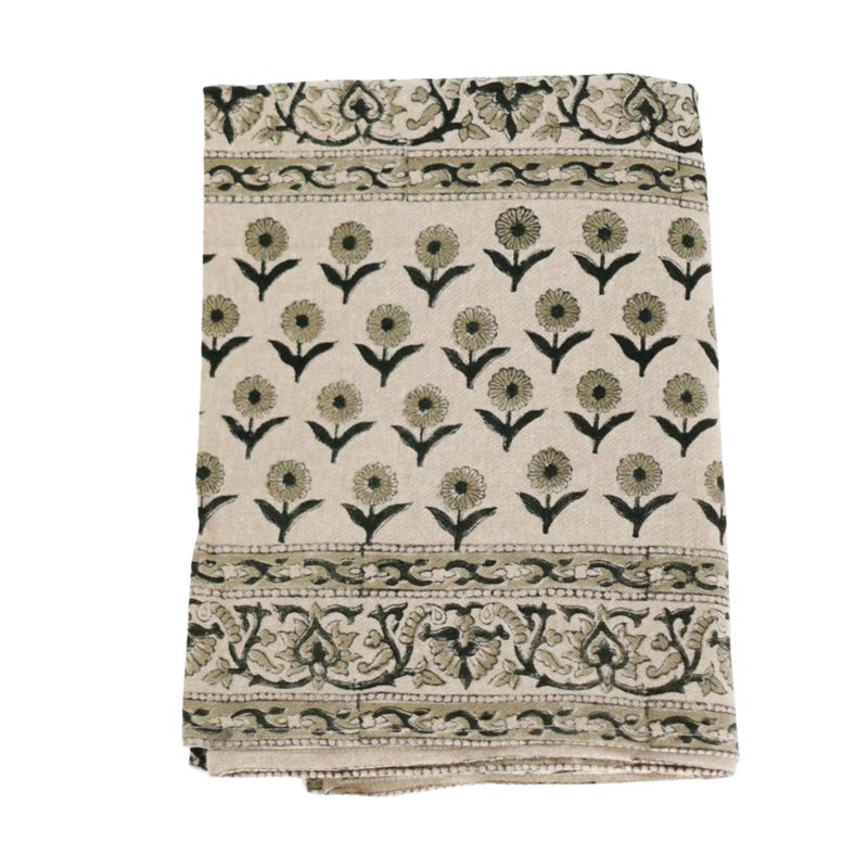 Block Print Tablecloth - Etsy