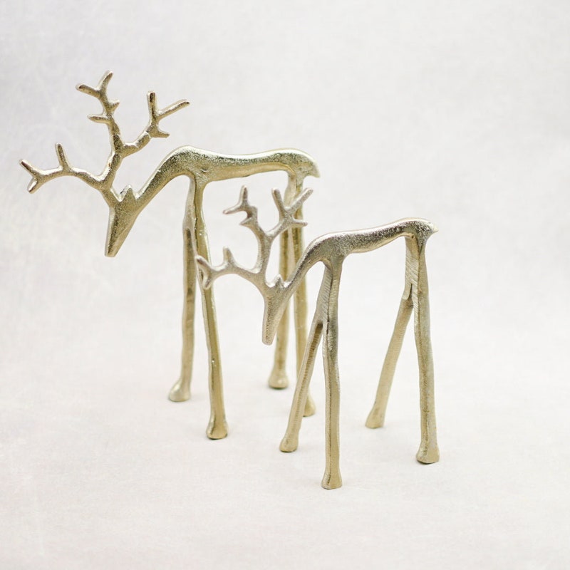 Gold Reindeer - Etsy