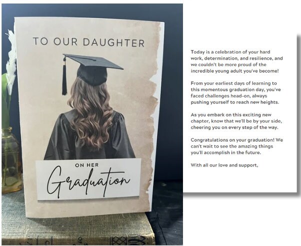 Graduation Card for Daughter: Celebrating Her Achievements and Bright ...