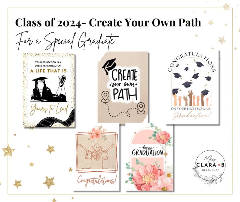 Create Your Own Path- Graduation Card for Special Graduate | Digital ...