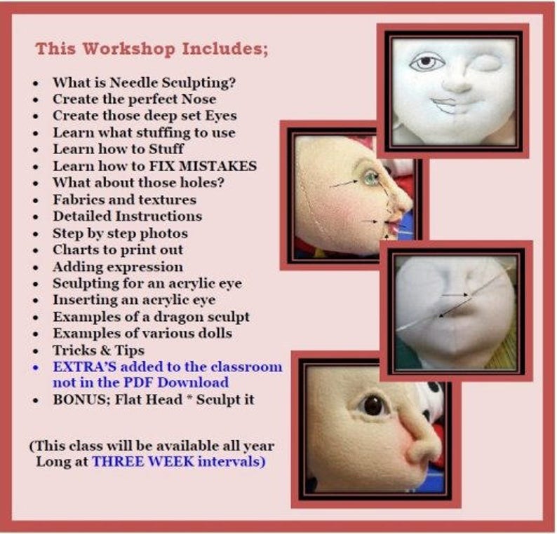 Learn How to Sculpt Faces E-pattern - Etsy