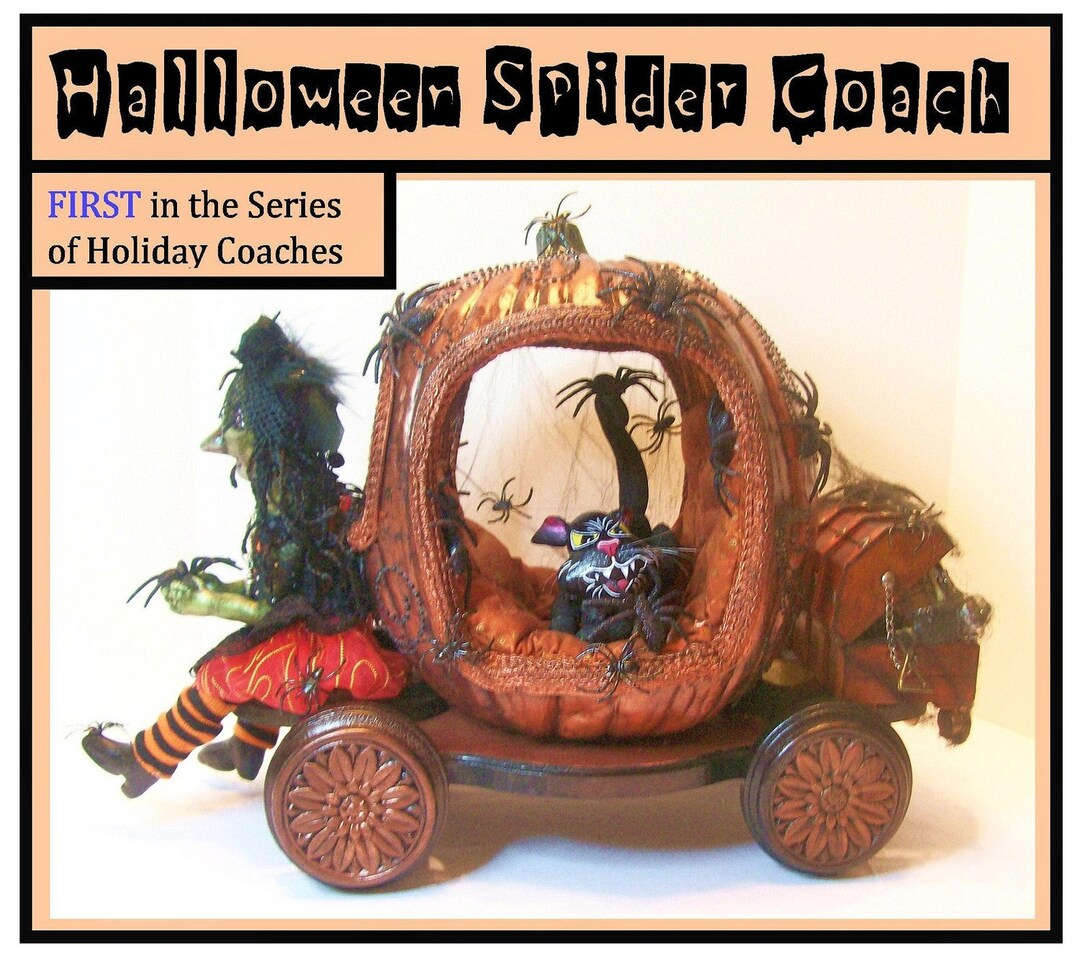 Halloween Spider Coach Class/pattern - CD - Etsy