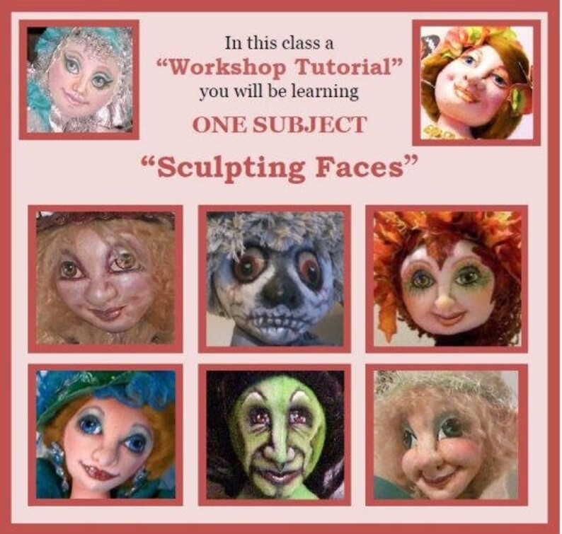 Learn How to Sculpt Faces E-pattern - Etsy