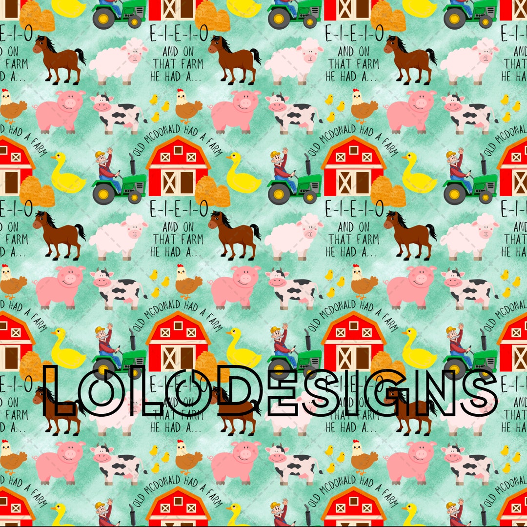 Old Mcdonald Seamless - Etsy