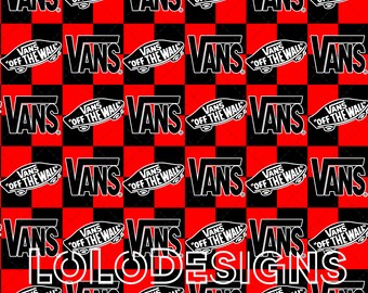 Black Vans Girly Seamless Files Repeating File Seamless Pattern Fabric ...