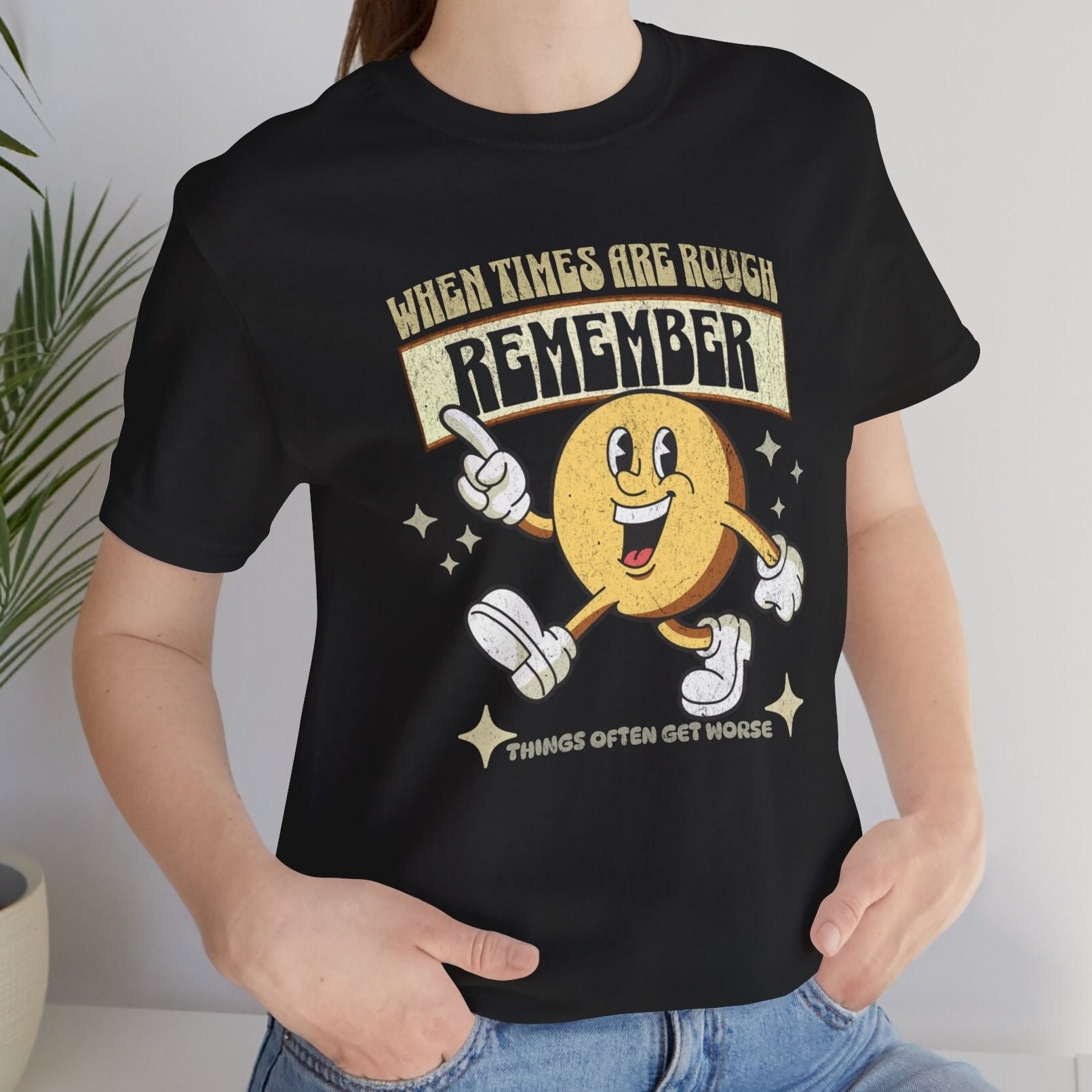 Ironic Dark Humor T-shirt Vintage Character Shirt, Creepy Cute Goth ...