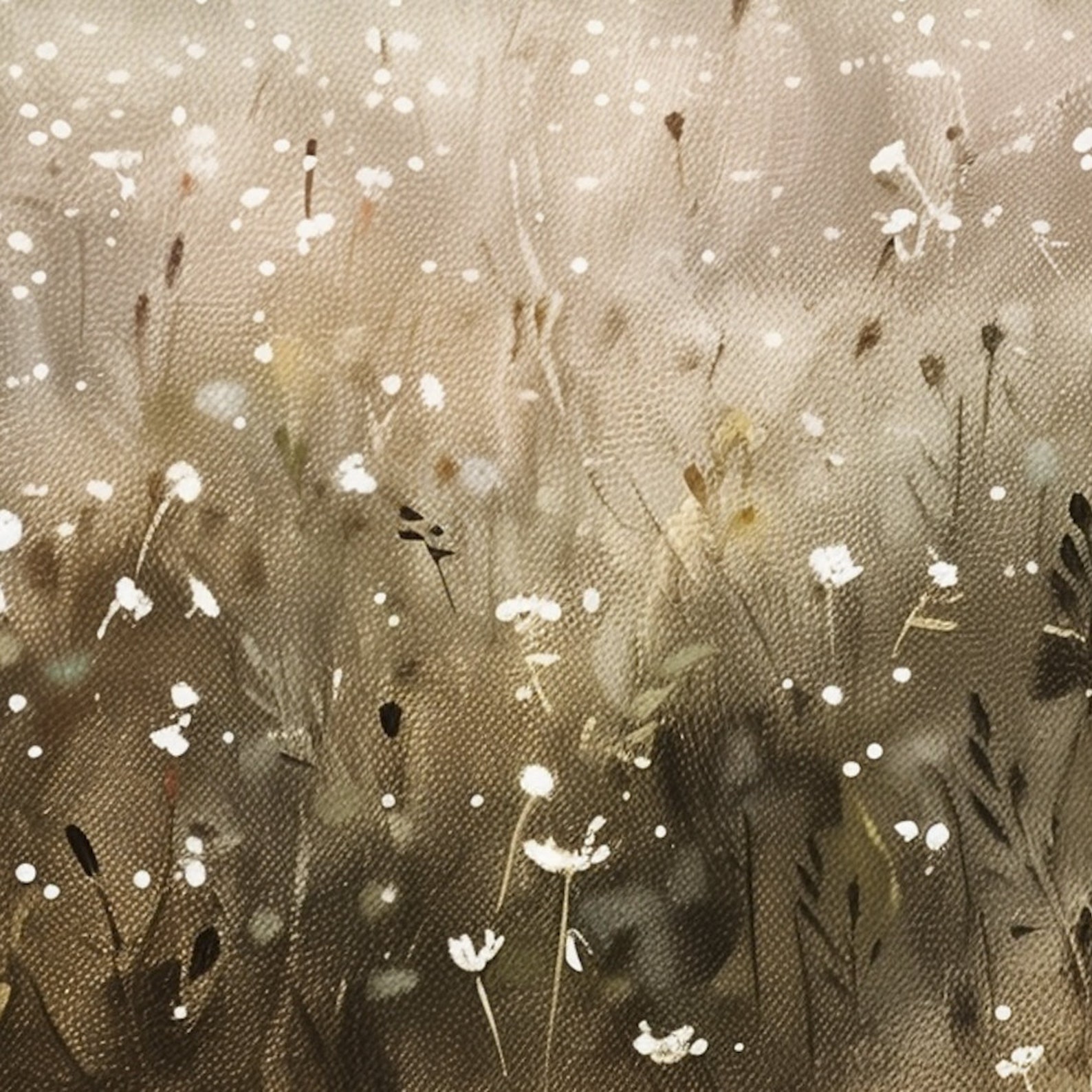 Wildflower Landscape Artwork, Digital Print, Field Landscape, Stylish ...
