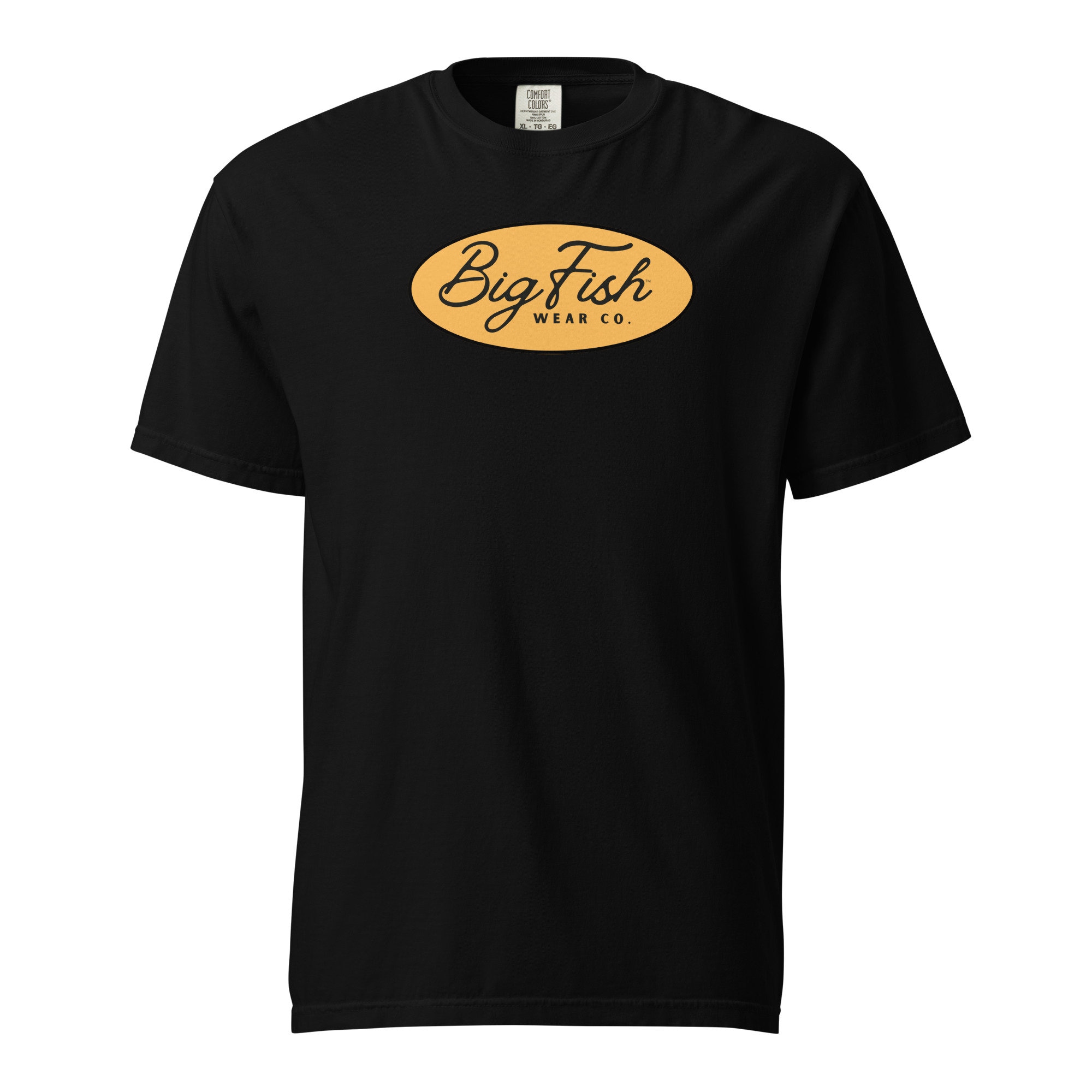 Big Fish Wear Co. Brand Logo Heavyweight Short-sleeved Fishing T-shirt ...