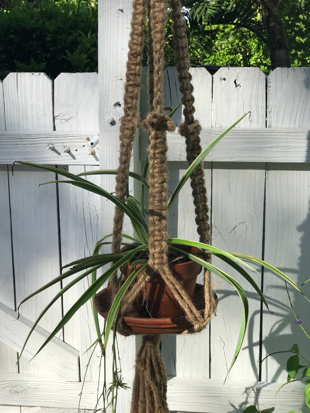 Natural Jute Macrame Plant Hanger - Etsy