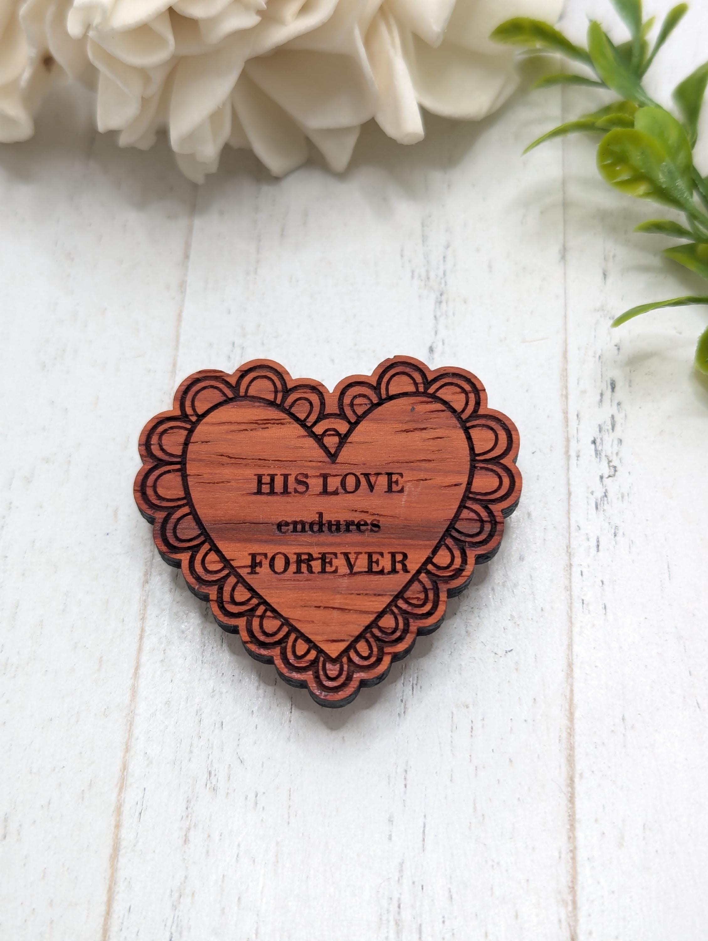 Uplifting Wooden Magnet Set: Christian Scripture Fridge Decor, Wooden ...