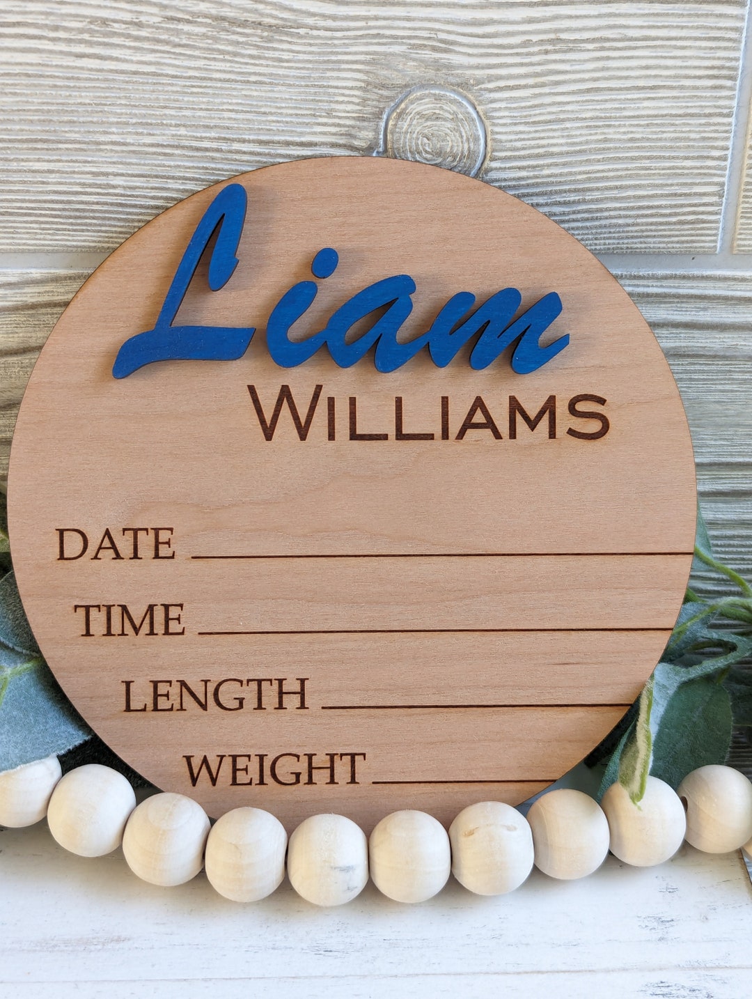 Birth Announcement Sign, Baby Announcement Name Sign for Hospital ...